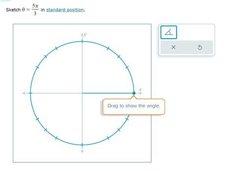 Solved Sketch θ5π3 ﻿in Standard Position