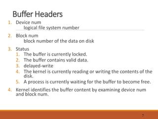 Buffer Cache Unix Ppt Mrs Sowmya Jyothi PDF Operating Systems Computer Software And