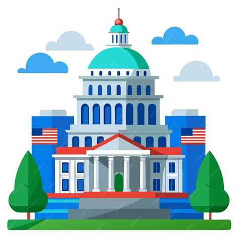 Us Congress Building Clipart Vector Art And Illustration Premium Ai