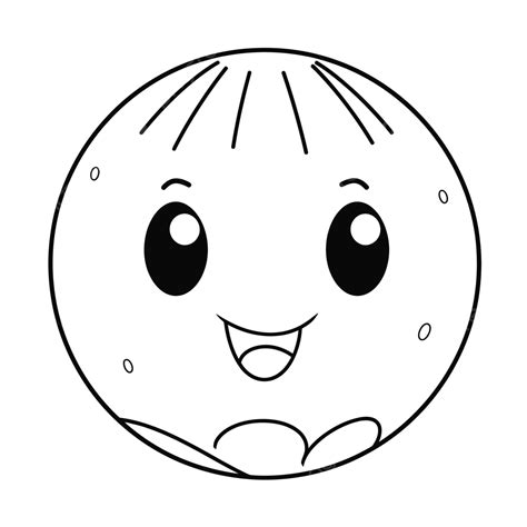 Cartoon Face With An Eye And Nose With Open Mouth Outline Sketch Drawing Vector Cricket Ball