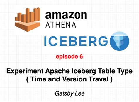 Aws Athena Iceberg Experiment Time And Version Travel By Life Is