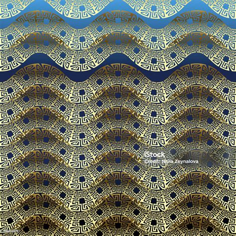 파도 완벽 한 패턴입니다 그리스 벡터 장식 3d 배경입니다 화려한 반복 웨이브 라인 배경 막입니다 물결 모양 국경입니다 그리스 키 Meander 고 대 장식입니다 표면