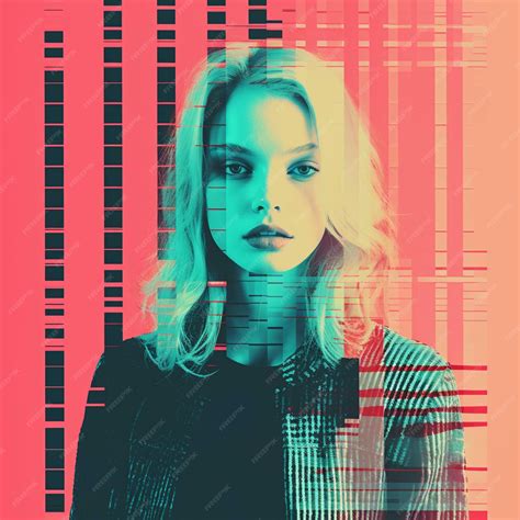 Premium Ai Image Portrait Of A Beautiful Young Woman With Blond Hair And Blue Eyes