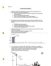 Projectile Motion Worksheet Pdf Physics Projectile Motion Worksheet A Projectile