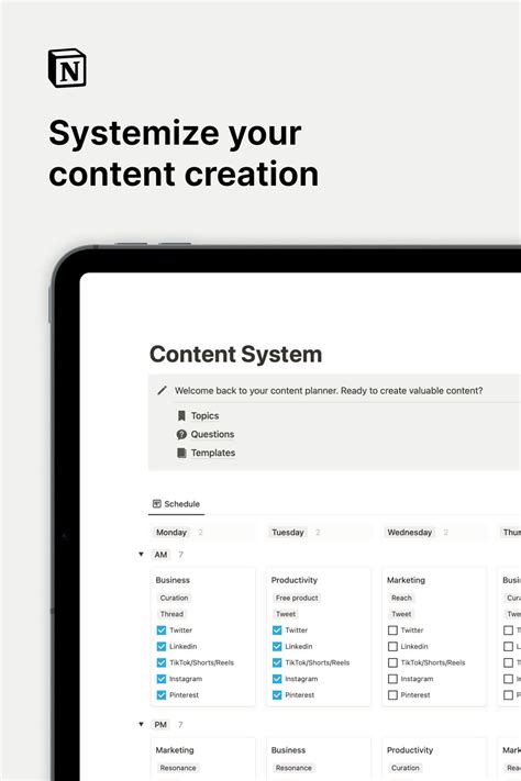 Notion Content Creation Template