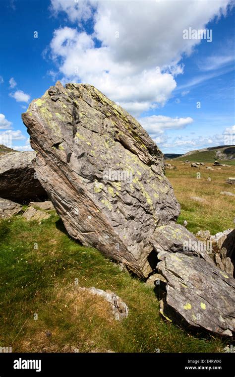 Norber Boulders In Crummack Dale Near Austwick Yorkshire Dales England