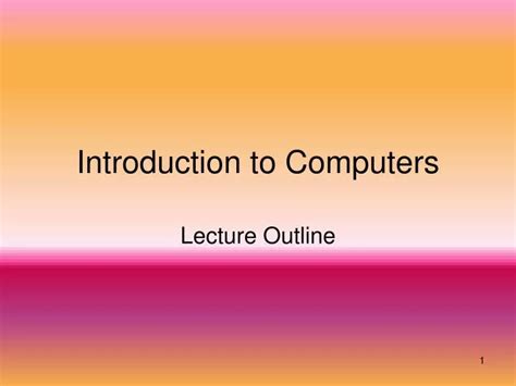 Ppt Introduction To Computers Powerpoint Presentation Free Download