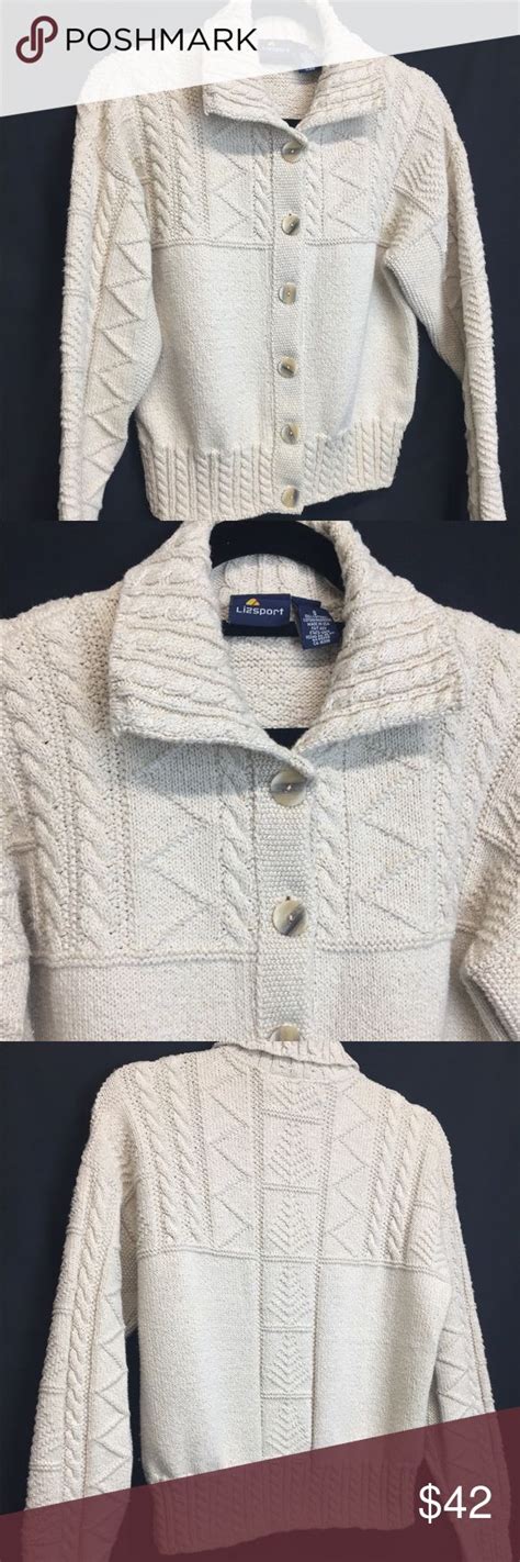 Liz Claiborne Vintage Lizsport Cotton S Sweater Vintage Sweaters