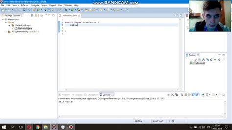 СРПjava Eclipsehello World Youtube