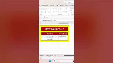 Sum Numbers Separated By Comma Shorts Exceltech Msexcelformula Exceleducation Youtube