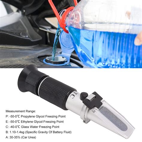 Antifreeze Refractometer With Atc Function Handheld Antifreeze Tester