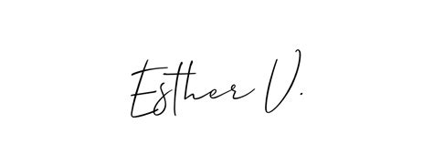 94 Esther V Name Signature Style Ideas Latest Online Signature