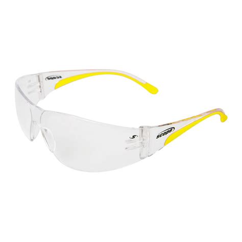 Scope Trilogy Lite Boxa Medium Glasses With Clear Lens And Yellow Frame