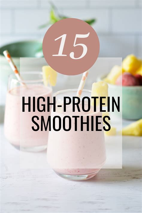 High Protein Smoothie Recipes Protein Smoothie Recipes High Protein