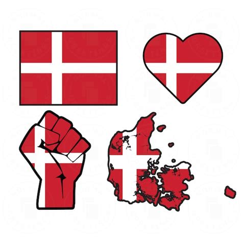 Denmark Flag Svg Png Bundle Danish Flag Nordic Pride Etsy