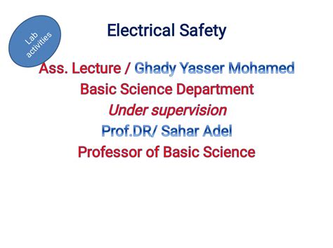Solution Electrical Safety Studypool