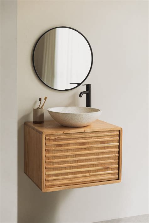 Deleyna Suspended Wooden Bathroom Furniture Set Sklum