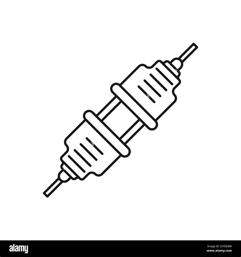 Switch Onelectrical Connector Line Icon Concept Switch Onelectrical Connector Flat Vector Switch Onelectrical Connector Line Icon Concept Switch Onelectrical Connector Flat Vector