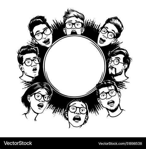 Community Teamwork Volunteer Concept Hand Drawn Vector Image