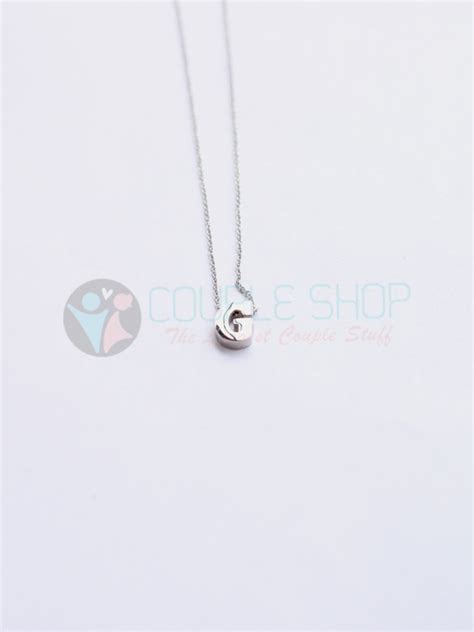 Kalung Single Abjad G Couple Shop Indonesia