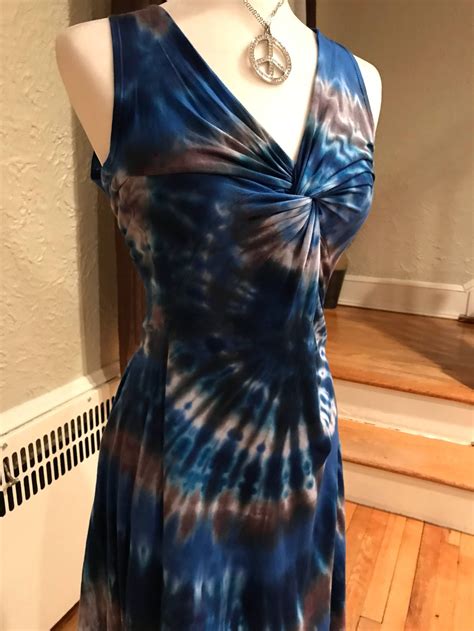 Tye Dye Dress Woodstock Tie Dye Dress Festival Dress Etsy