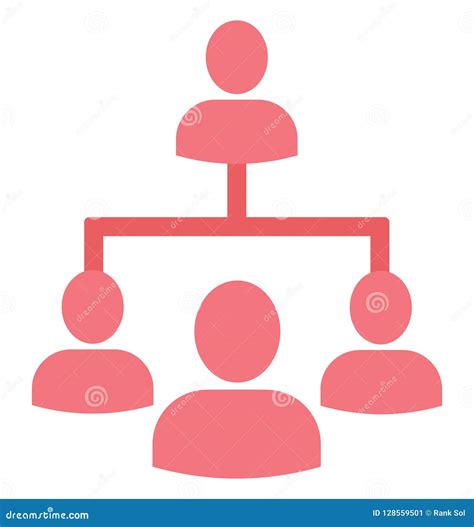 People Hierarchy Isolated Vector Icon That Can Be Easily Edit Or Modified Stock Vector