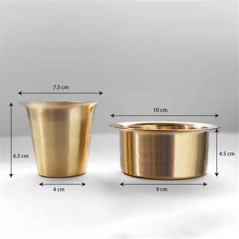 Brass Coffee Dabra Set For Home At Rs 299 Piece In Moradabad Id 2850110068033