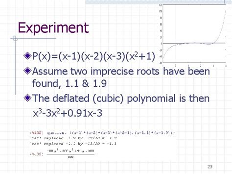 polynomials content evaluation root finding root bracketing interpolation