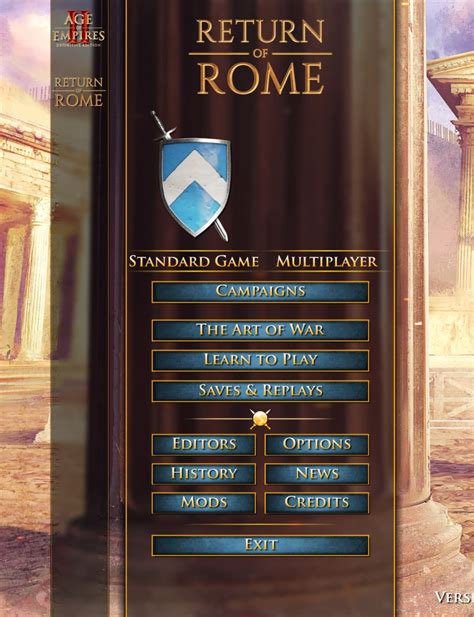 Old Main Menu Is Back Ii Discussion Age Of Empires Forum
