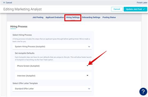 Using Autopilot Defaults
