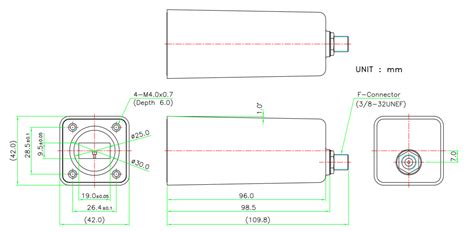 1000 Ku Band Single Band Ext Ref Lnb