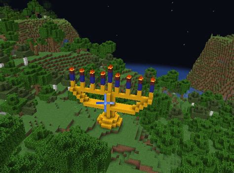 Hanukkah Menorah Survival Minecraft Map