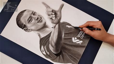 Drawing Darwin Nunez In Liverpool 2022 Design Darwin Nunez Goal