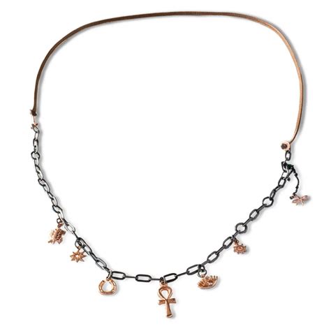 Fersknit Rose Kaplamalı Gümüş Tılsım Kolye