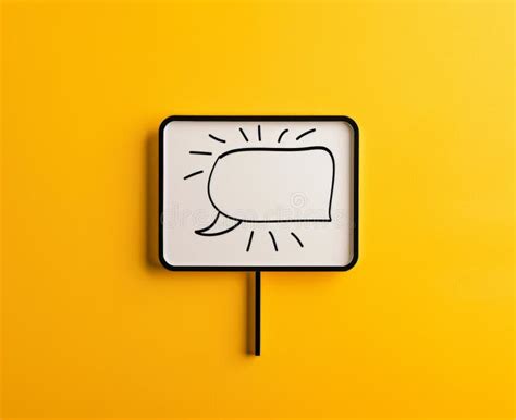 Speech Bubble Icon With Ellipsis On Yellow Background Symbolizing