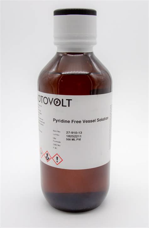 Pyridine Free Vessel Solution Bulk 2791013 Photovolt