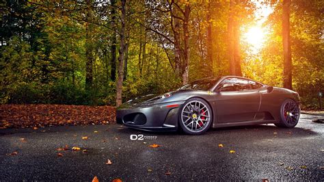 Ferrari Car Fall Leaves Road Ferrari F Scuderia Ferrari F Hd Wallpaper Rare Gallery