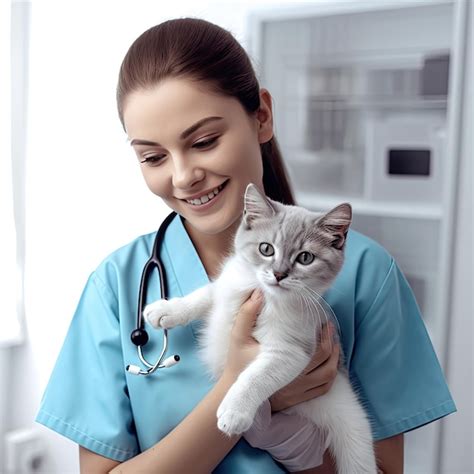 Premium Ai Image Cute Veterinary Assistant