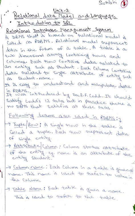 Dbms Unit B Tech Studocu