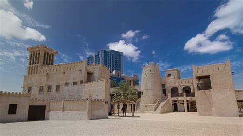 Historic Fort At Museum Of Ajman Timelapse Stock Footage Sbv 304866147
