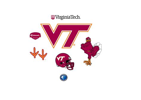 Virginia Tech Hokies Team Logo Assortment Wall Decal Shop Fathead