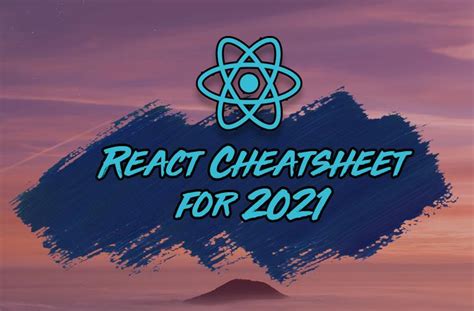 ŒÍisha Å On Linkedin The React Cheatsheet For 2021‬ Real World Examples