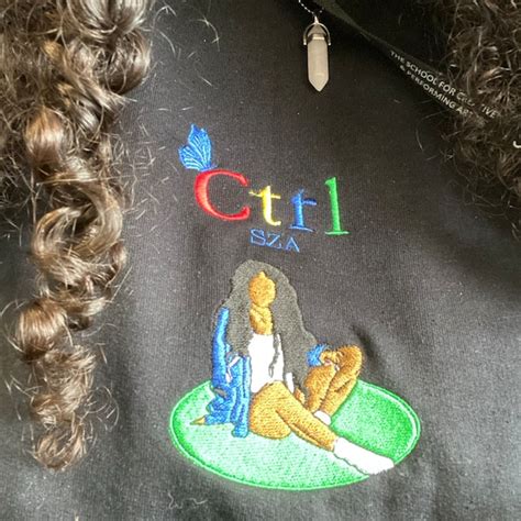 Sza Ctrl Embroidered Sweater Sza Sweater Sza Ctrl Sza Ts Etsy