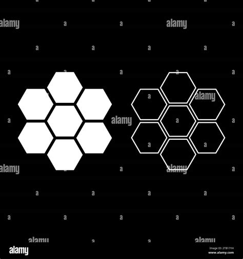 Hexagonal Technology Concept Hexagon Six Items Bee Sota Geometry Six