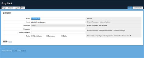 There Is A Csrf In Page Localhostfrogcms Masteradminuseredit1 · Issue 12