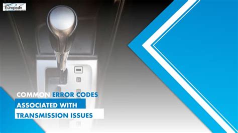 Common Error Codes Associated With Transmission Issues Ppt