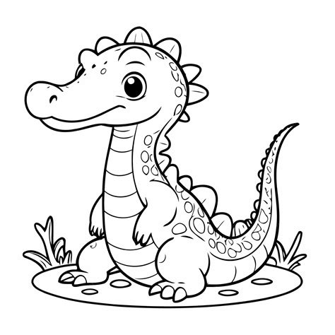 Premium Vector Vector Illustration Of A Cute Gharial Doodle Drawing