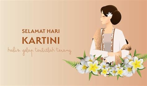 Premium Vector Selamat Hari Kartini Means Happy Kartini Day Kartini