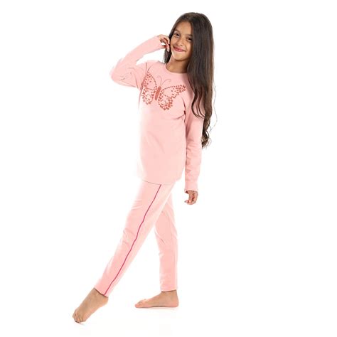 Girls Thermal Underwear Cashmere Red Cotton