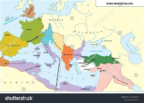 Map Of The Roman Empire Over 235 Royalty Free Licensable Stock